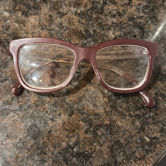 CHANEL | Accessories | Chanel Maroon Oversized Frames | Poshmark